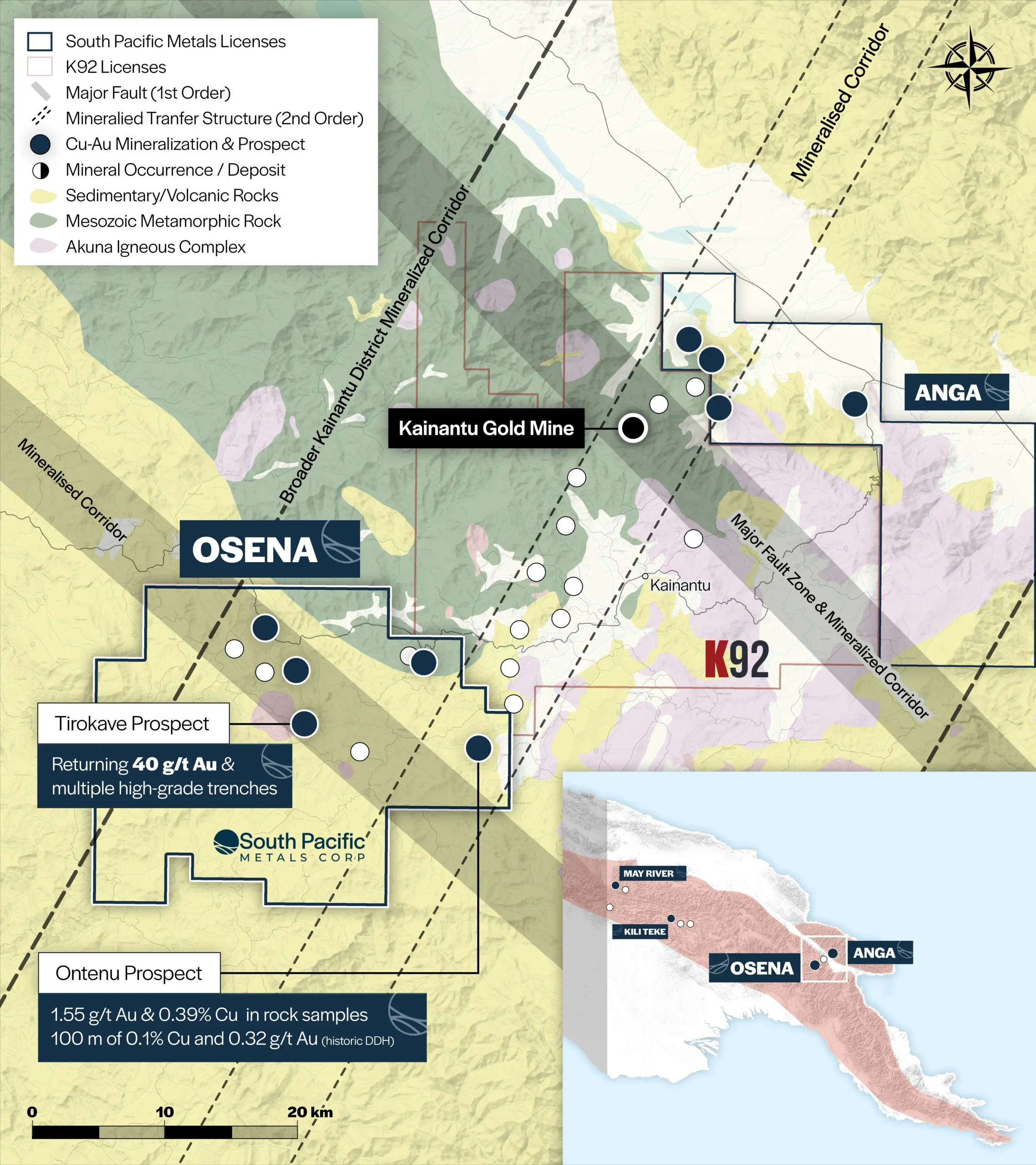 Osena Project – South Pacific Metals